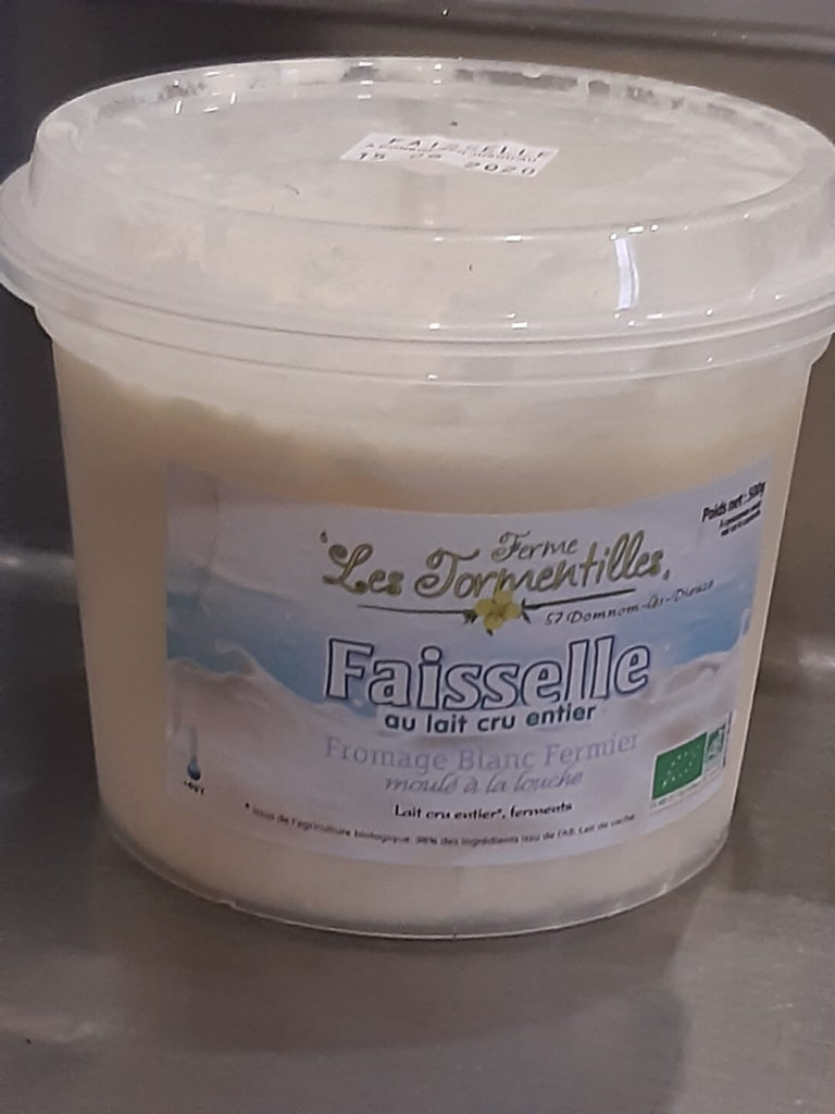 Faisselle de vache BIO - Élevage des Tuileries - Grand Est